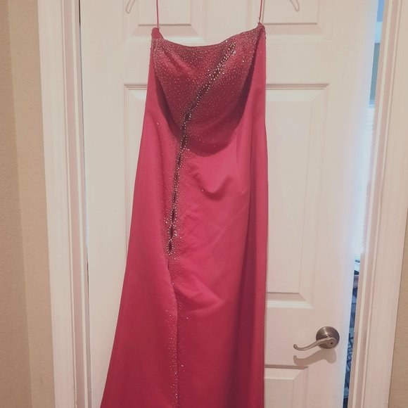 Cache | Dresses | Vintage Hot Pink Cache Formal Prom Dress Size 2 ...